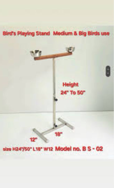 Stainless steel T-stand – Ishika Bird Toys